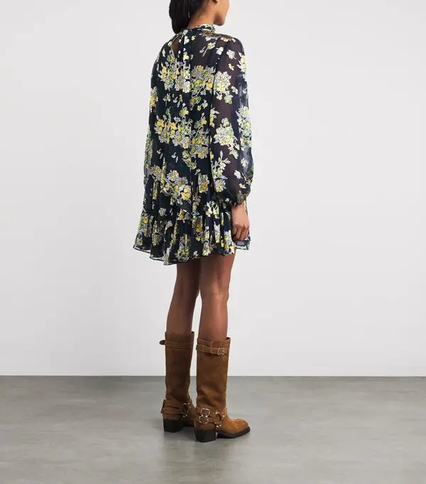 Rixo Anaya Mini Dress - Navy