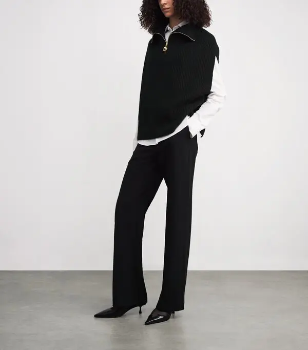 JOSEPH Cashmere-blend Raffet Sweater - Black
