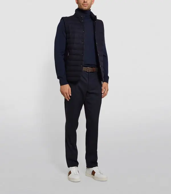 Ralph Lauren Purple Label Wool Gabardine Trousers