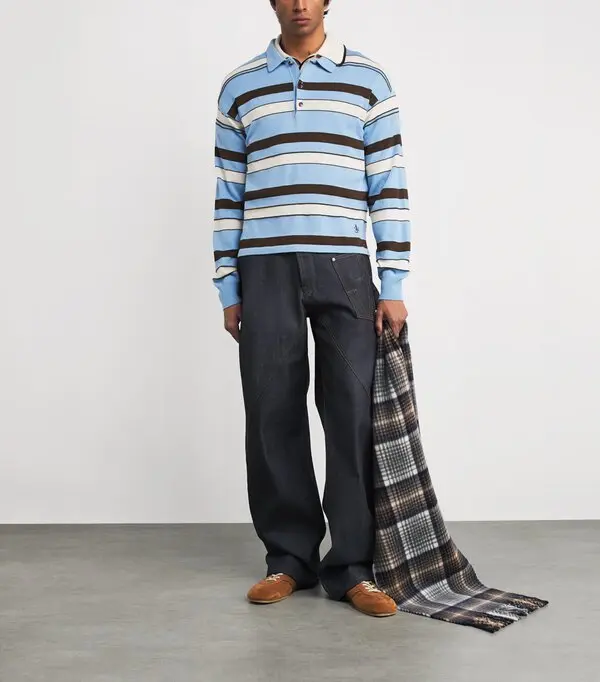 JW Anderson Twisted Wide-leg Jeans - Blue