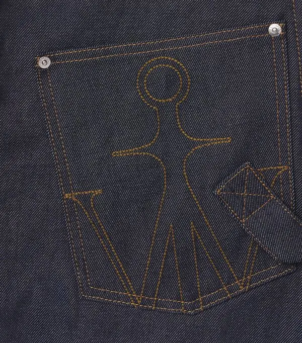 JW Anderson Twisted Wide-leg Jeans - Blue