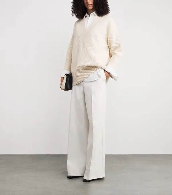 JOSEPH Cashmere Ribbed Noel Sweater