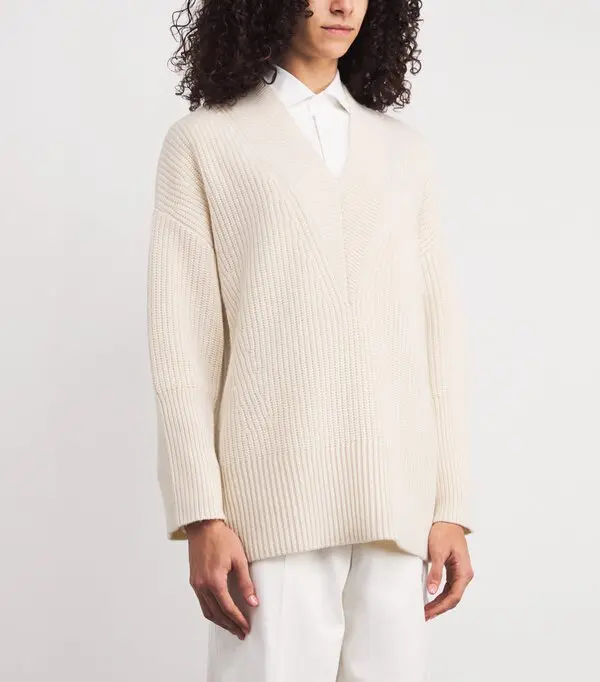 JOSEPH Cashmere Ribbed Noel Sweater