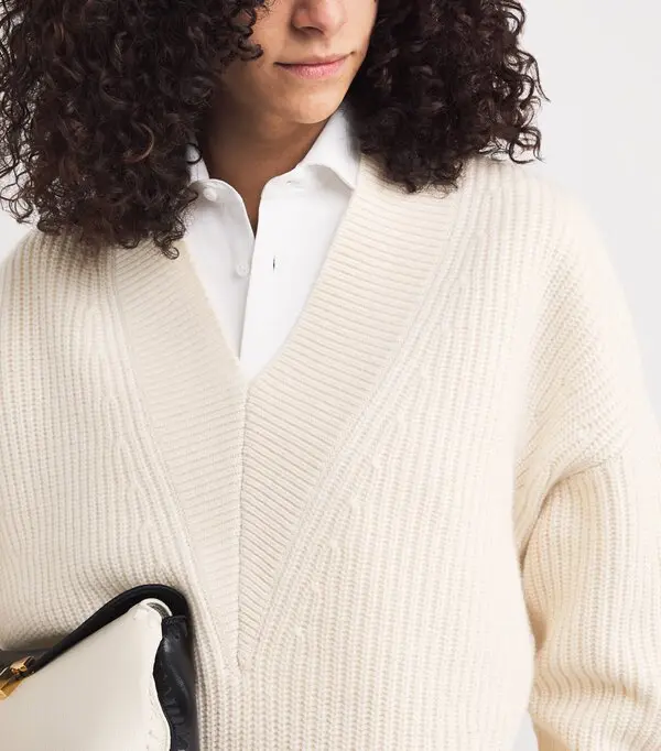 JOSEPH Cashmere Ribbed Noel Sweater