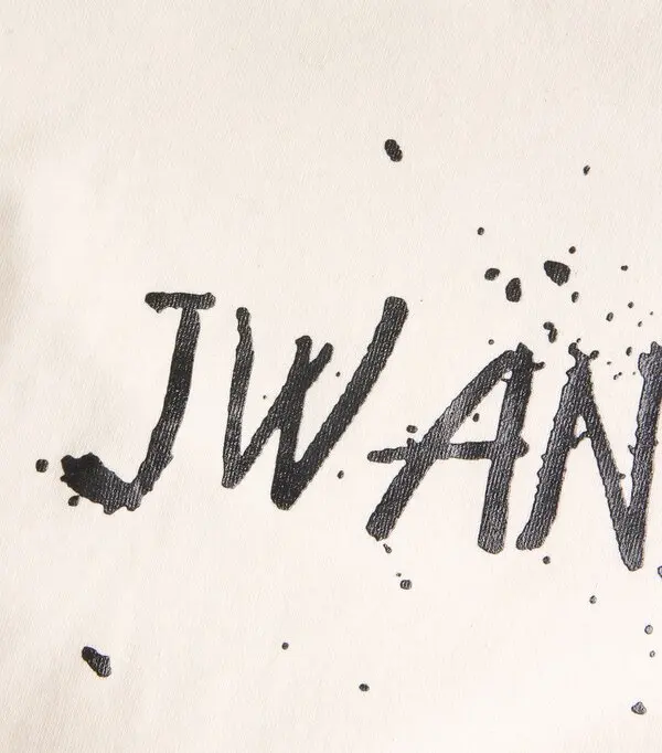 JW Anderson Paint Splatter Logo T-shirt - Beige