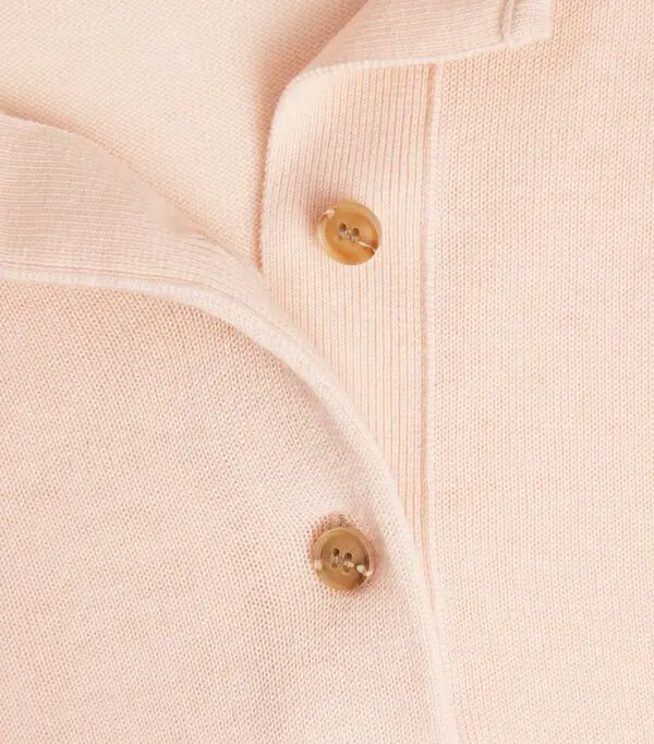 Victoria Beckham Merino Wool Polo Sweater