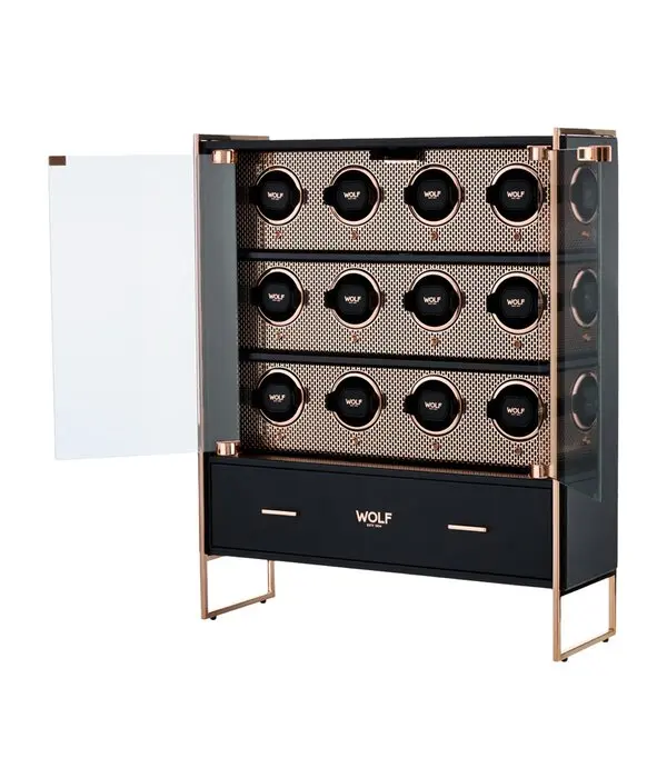 Wolf Axis 12-piece Watch Winder Cabinet