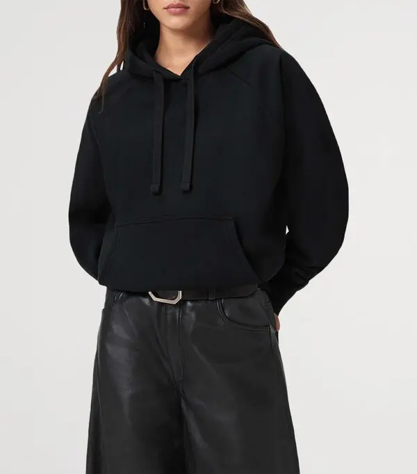 ALLSAINTS Cotton-blend Oversized Sequined Logo Hoodie