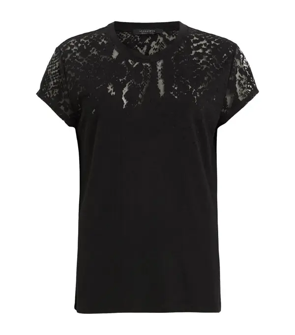 ALLSAINTS Anna Snake-print T-shirt