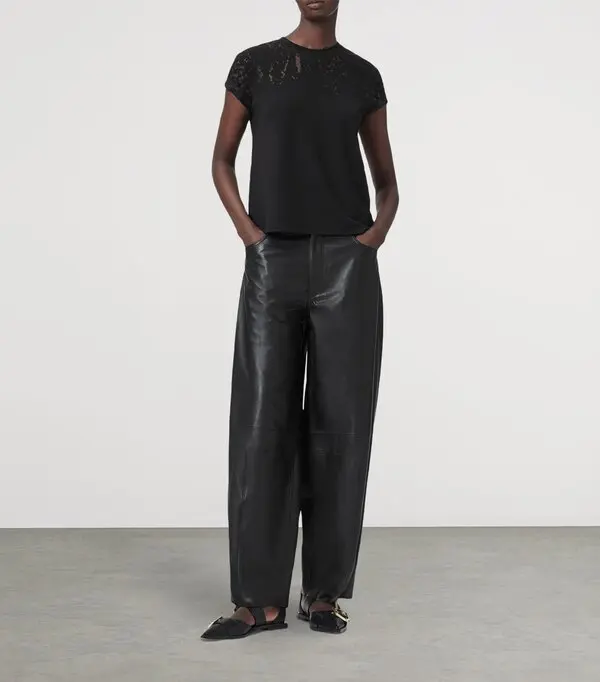 ALLSAINTS Anna Snake-print T-shirt