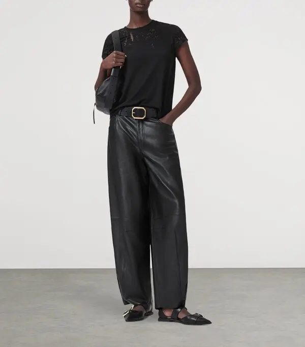 ALLSAINTS Anna Snake-print T-shirt