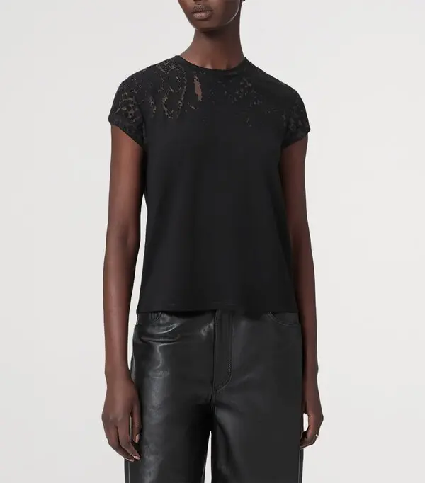 ALLSAINTS Anna Snake-print T-shirt