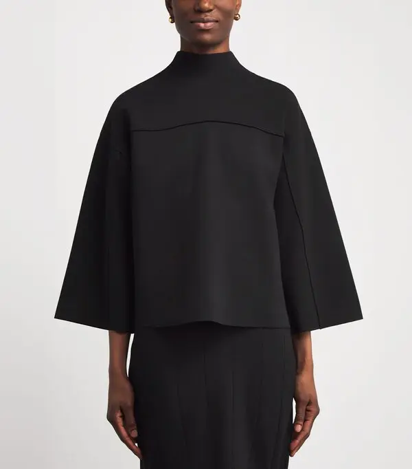 JOSEPH Larrey Milano Knit Compact Sweater - Black