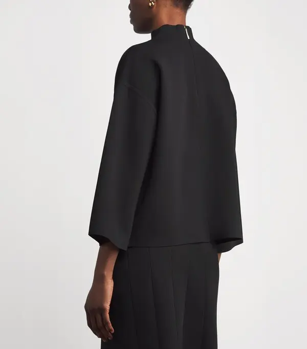 JOSEPH Larrey Milano Knit Compact Sweater - Black