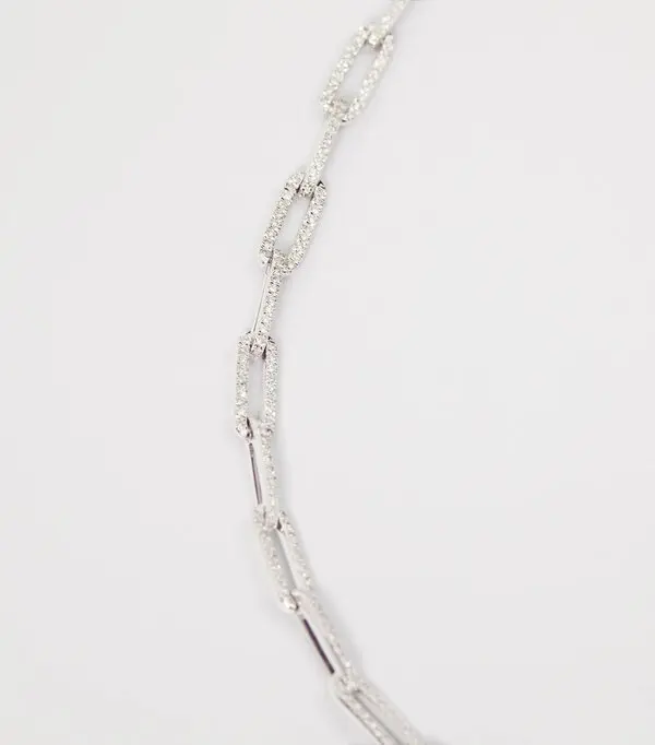 Shay Gold And Diamond Flat Cable Link Necklace