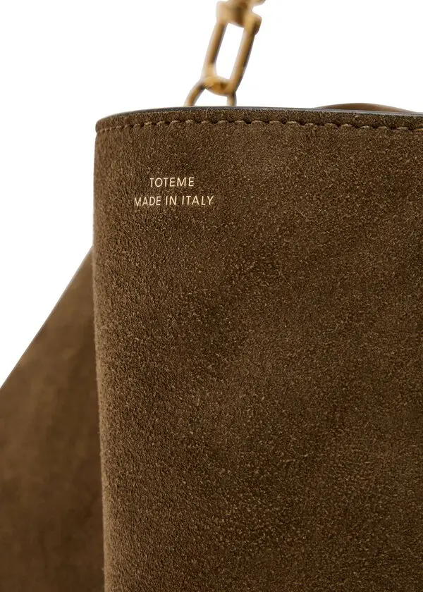 TOTEME T-lock Suede Top Handle Bag