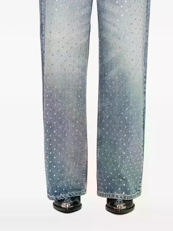 Monse Crystal-studs Embellished Jeans