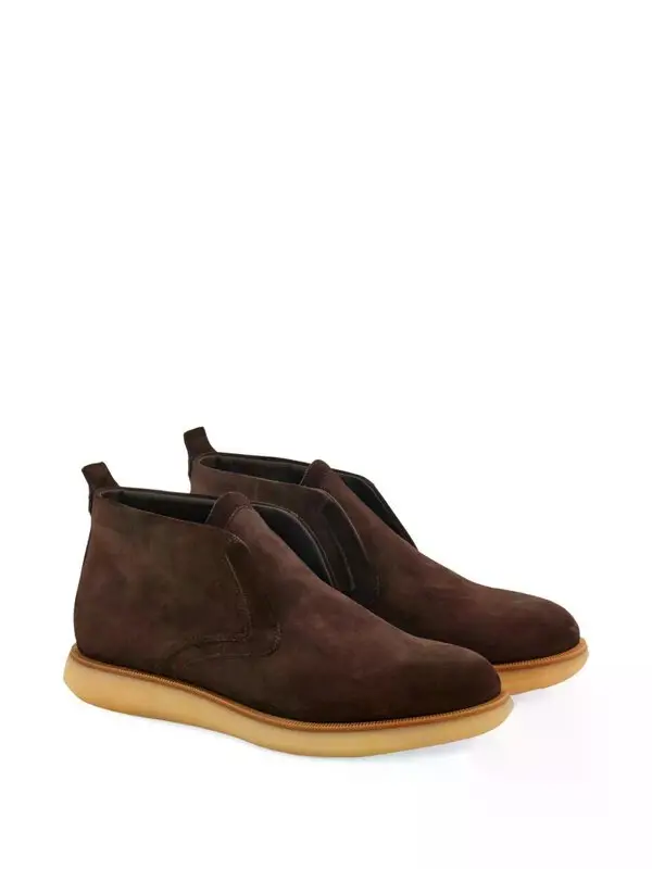 FERRAGAMO Slip-on Desert Boots - Brown