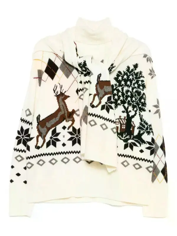 Monse Fair Isle Jumper - Neutrals