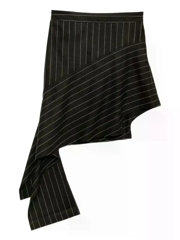 Monse Deconstructed Striped Skirt - Brown
