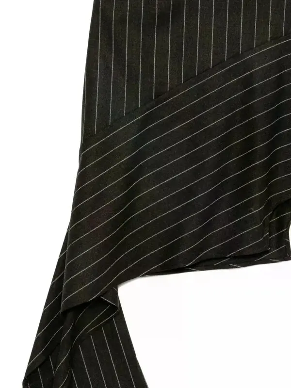 Monse Deconstructed Striped Skirt - Brown
