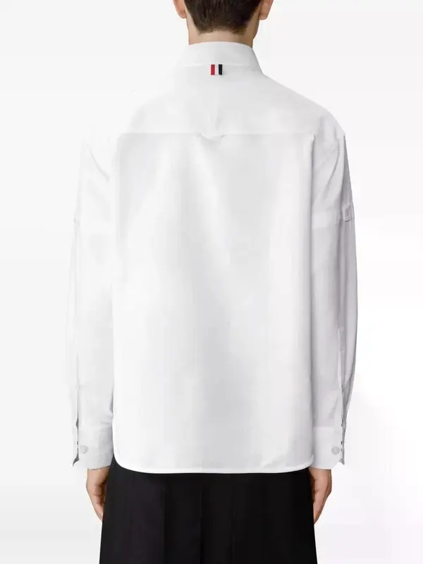 Thom Browne Armband-detail Chest-pocket Shirt - White