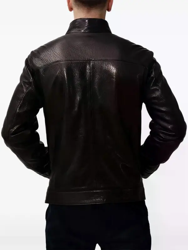 POCHE PARIS Leather Zip Jacket