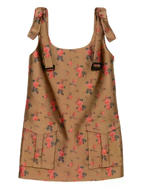 Monse Cargo Mini Dress - Brown
