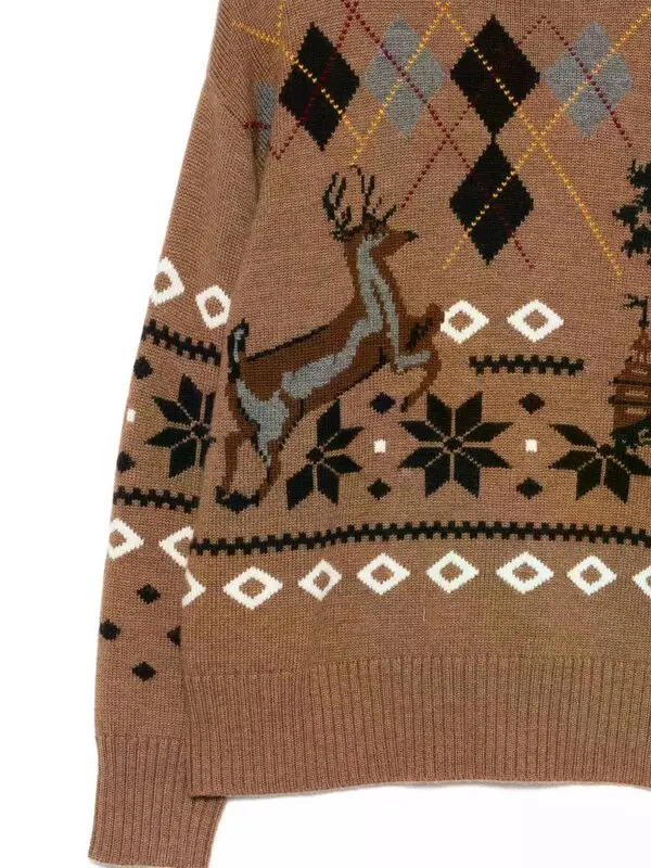Monse Fair Isle Crew Neck Jumper