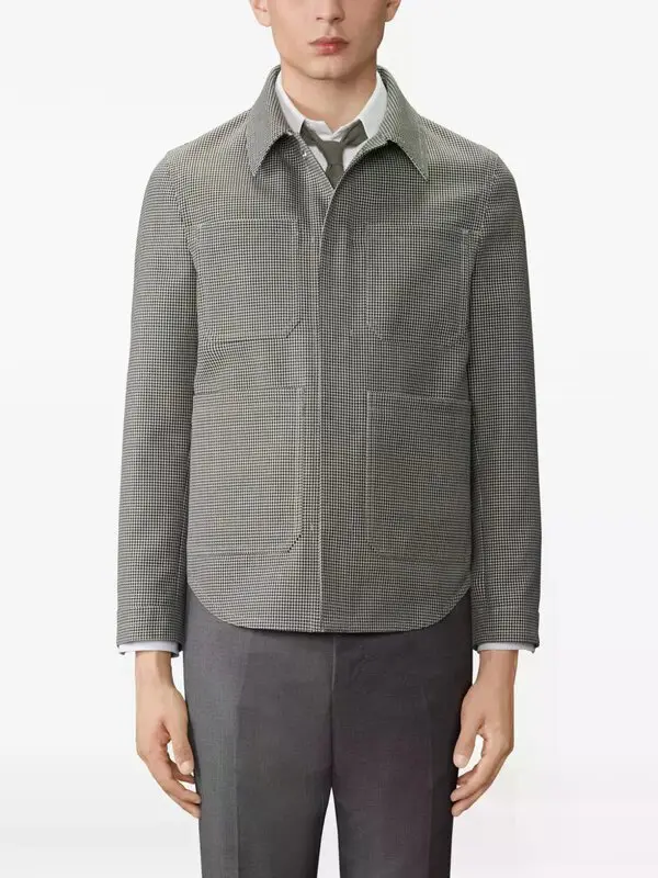 Thom Browne Houndstooth Shirt Jacket