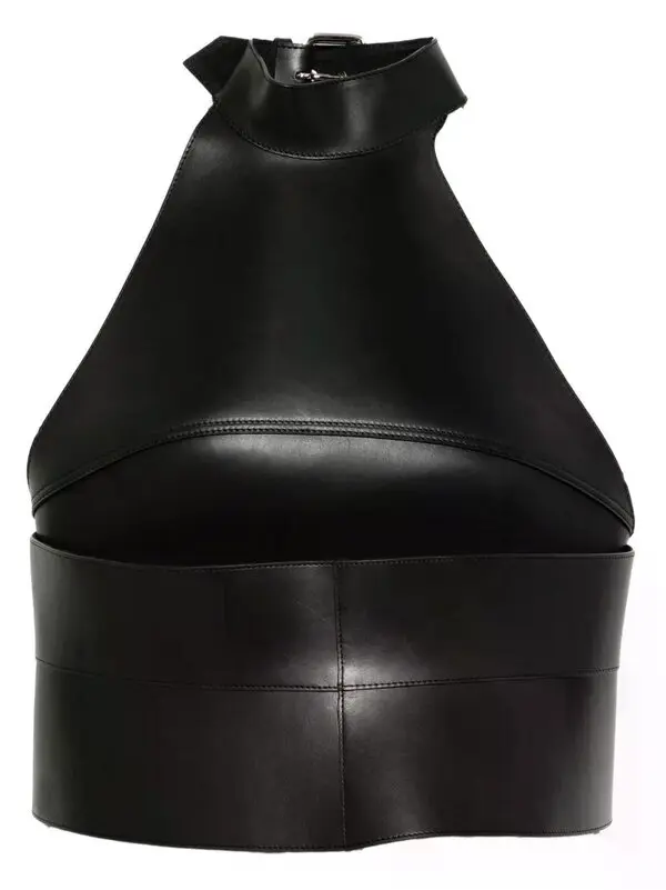 Monse Leather Halter Top
