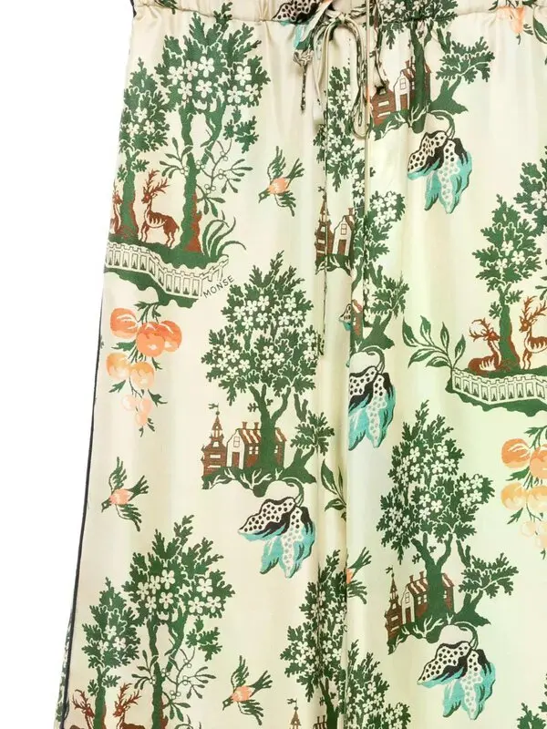 Monse Double-waistband Printed Pants - Neutrals
