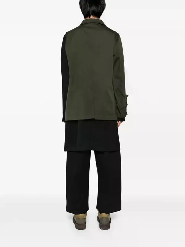 Comme Des Garçons Button-up Layered Coat