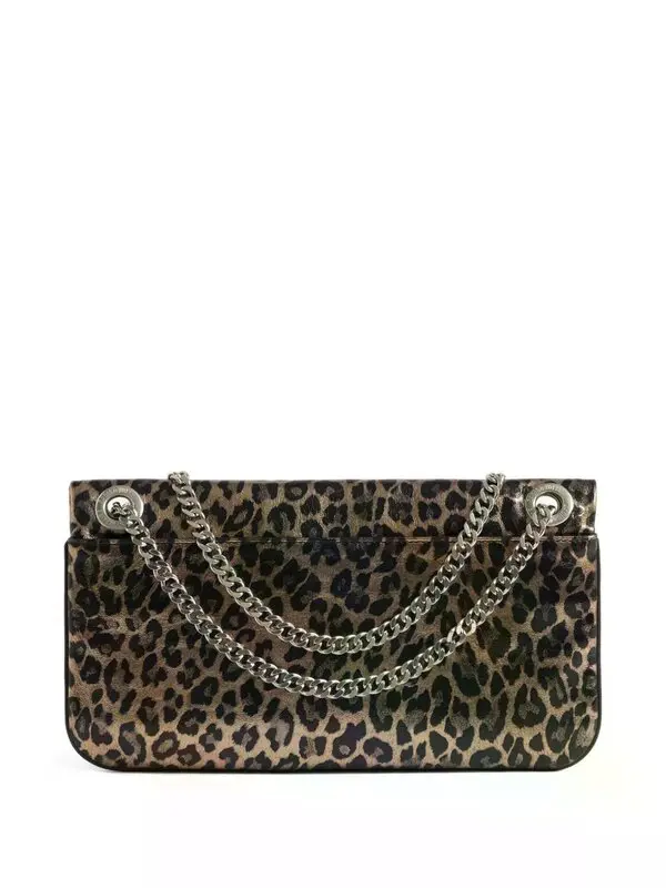 Zadig&Voltaire Rock Ii Leopard-print Clutch Bag - Brown