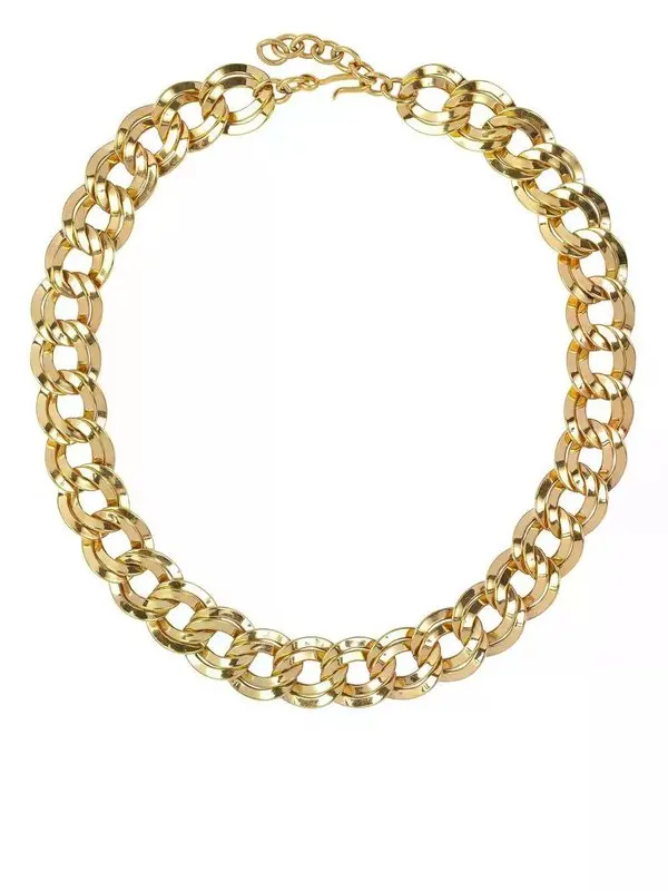 MONET 1980s Curb Chain Necklace - Gold