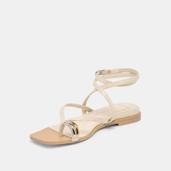 DOLCEVITA Tyrice Strappy Sandals - Bone Leather