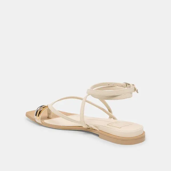 DOLCEVITA Tyrice Strappy Sandals - Bone Leather