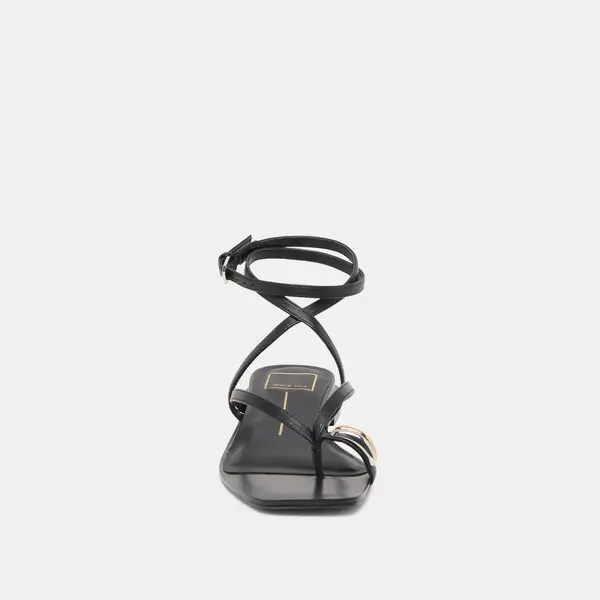 DOLCEVITA Tyrice Strappy Leather Sandals - Black Leather