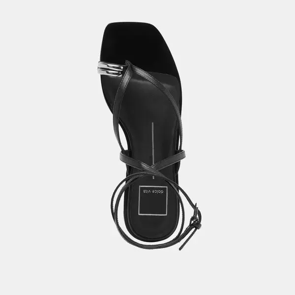 DOLCEVITA Tyrice Strappy Leather Sandals - Black Leather