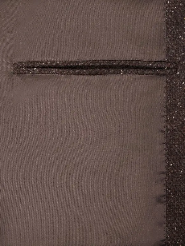 UMIT BENAN Norman Flecked Cashmere And Silk-blend Blazer