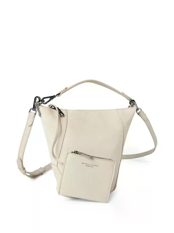 Brunello Cucinelli Duo Bucket Bag - Neutrals