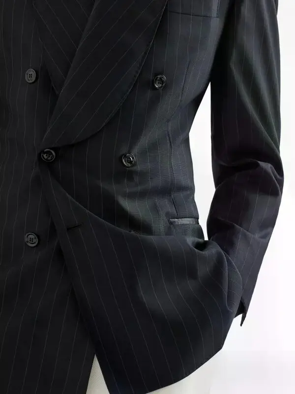 Brunello Cucinelli Chalk-stripe Shawl-lapels Blazer