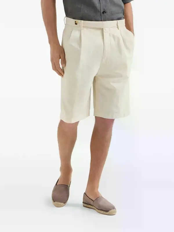 Brunello Cucinelli Pleated Tabbed-waistband Shorts