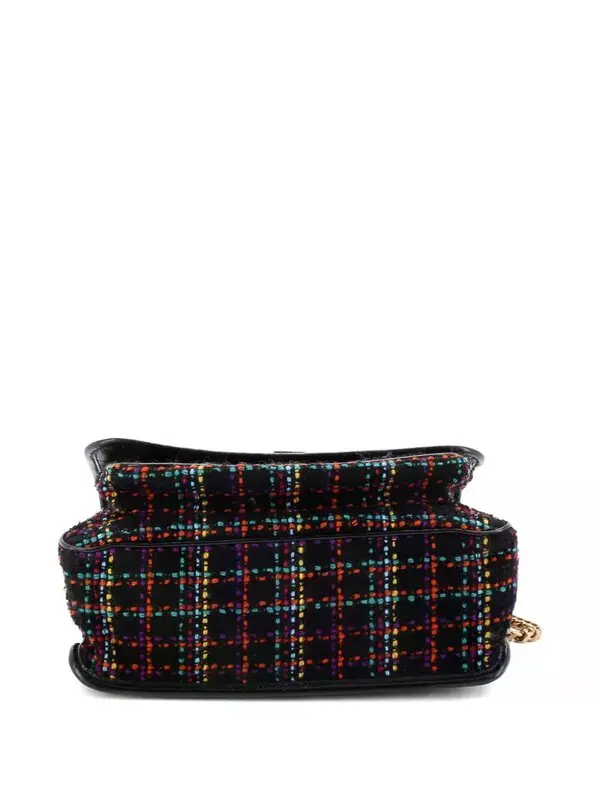 Saint Laurent Niki Chain Flap Bag Matelasse Chevron Tweed Medium