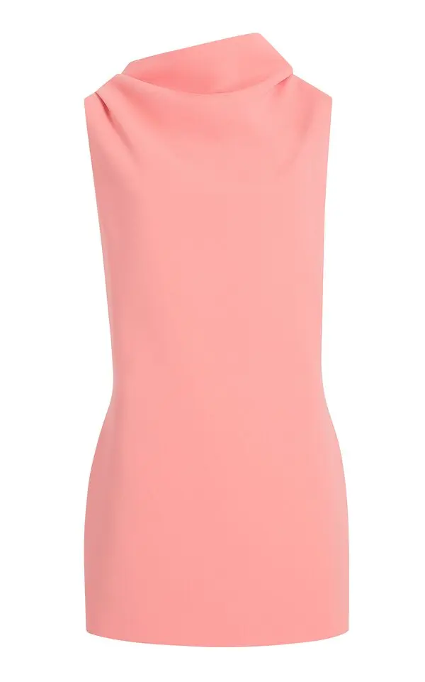 Khaite Astor Crepe Mini Dress - Pink