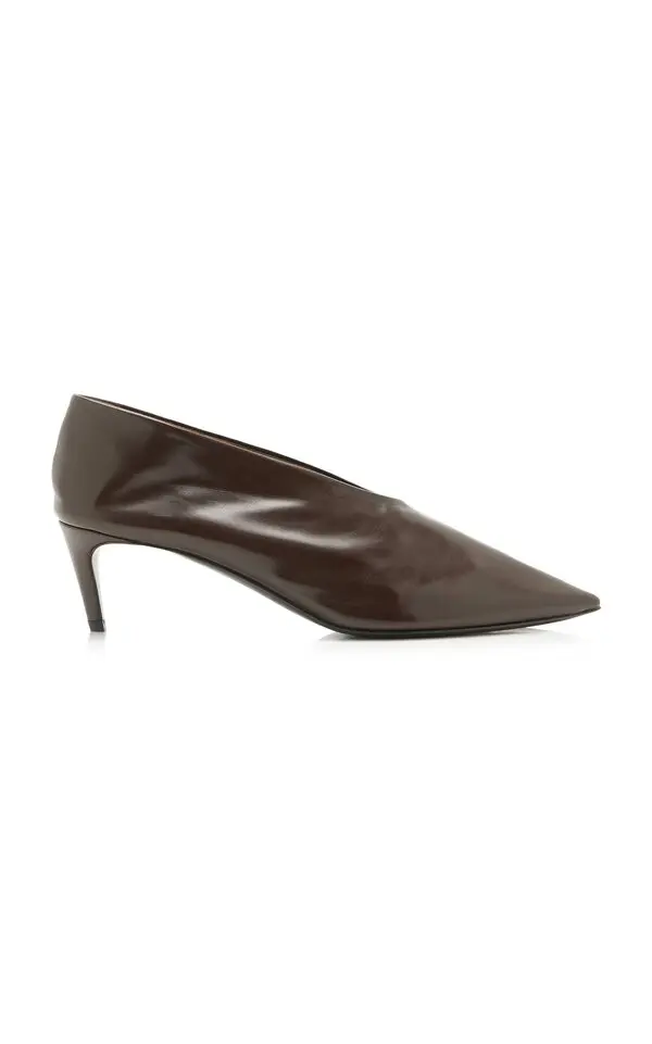 Khaite Miriam Leather Pumps - Brown