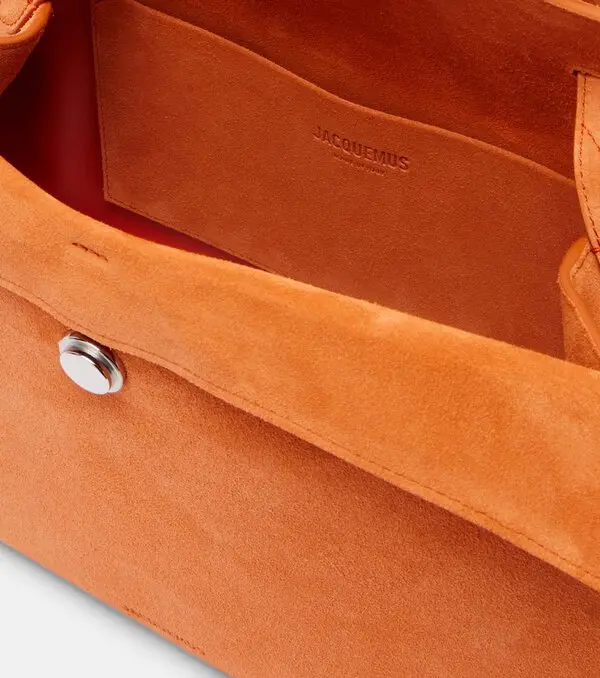 Jacquemus Valérie Suede Top-handle Bag - Orange