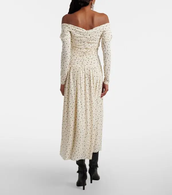 Isabel Marant Étoile Giovana Jersey Midi Dress - White