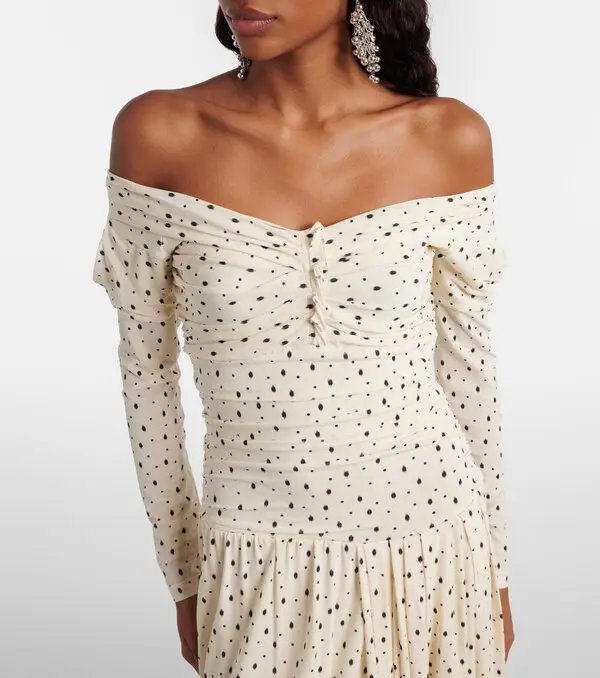 Isabel Marant Étoile Giovana Jersey Midi Dress - White