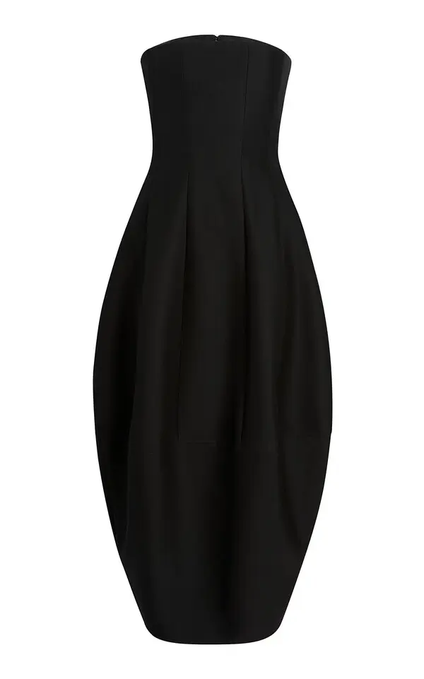Khaite Strapless Silk Blend Maxi Dress